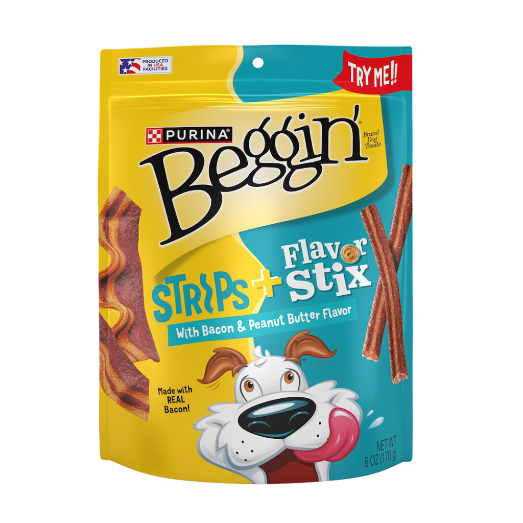 Purina Beggin' Fun Size Strips & Flavor Stix Bacon & Peanut
