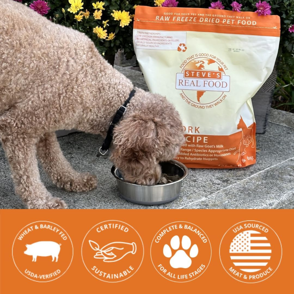 Steve’s Real Food Pork Freeze-Dried Pet Food