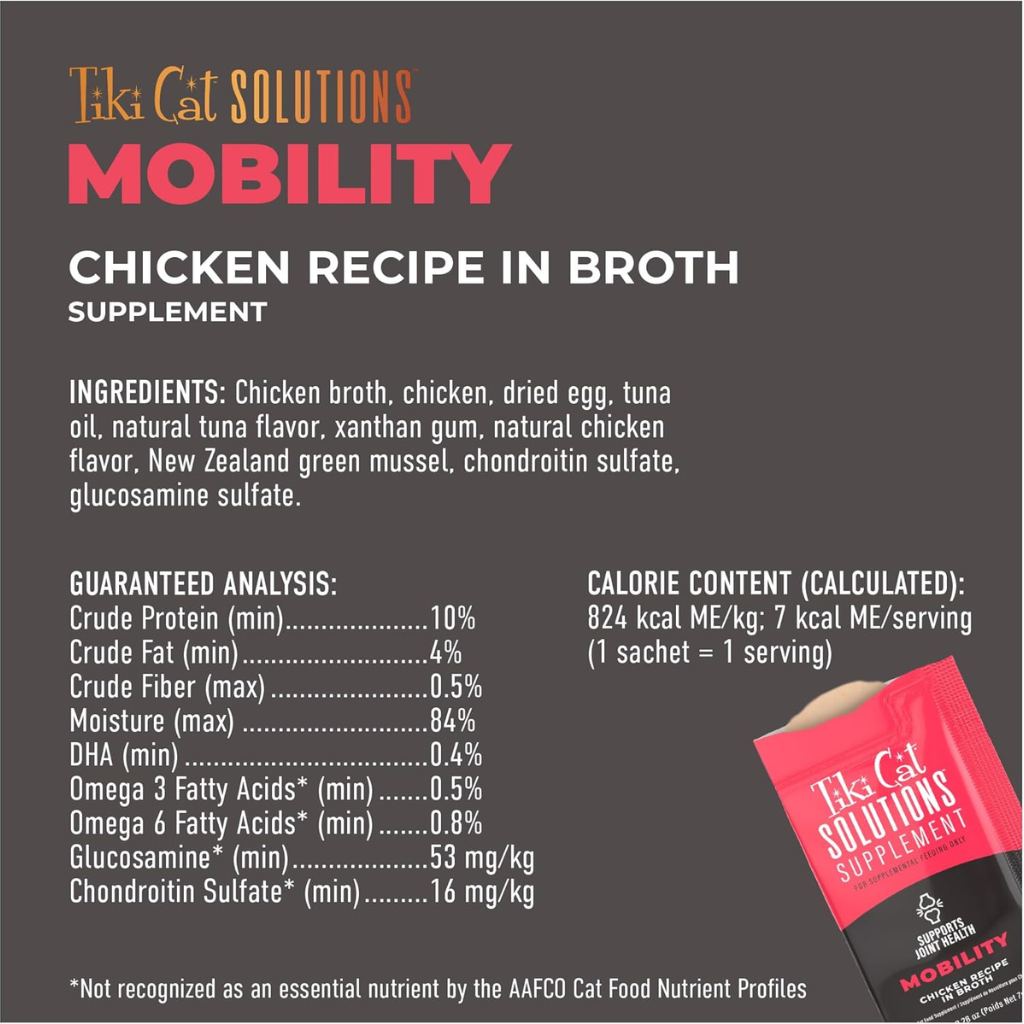 Tiki Cat Solutions Supplement Mobility Chicken Recipe in