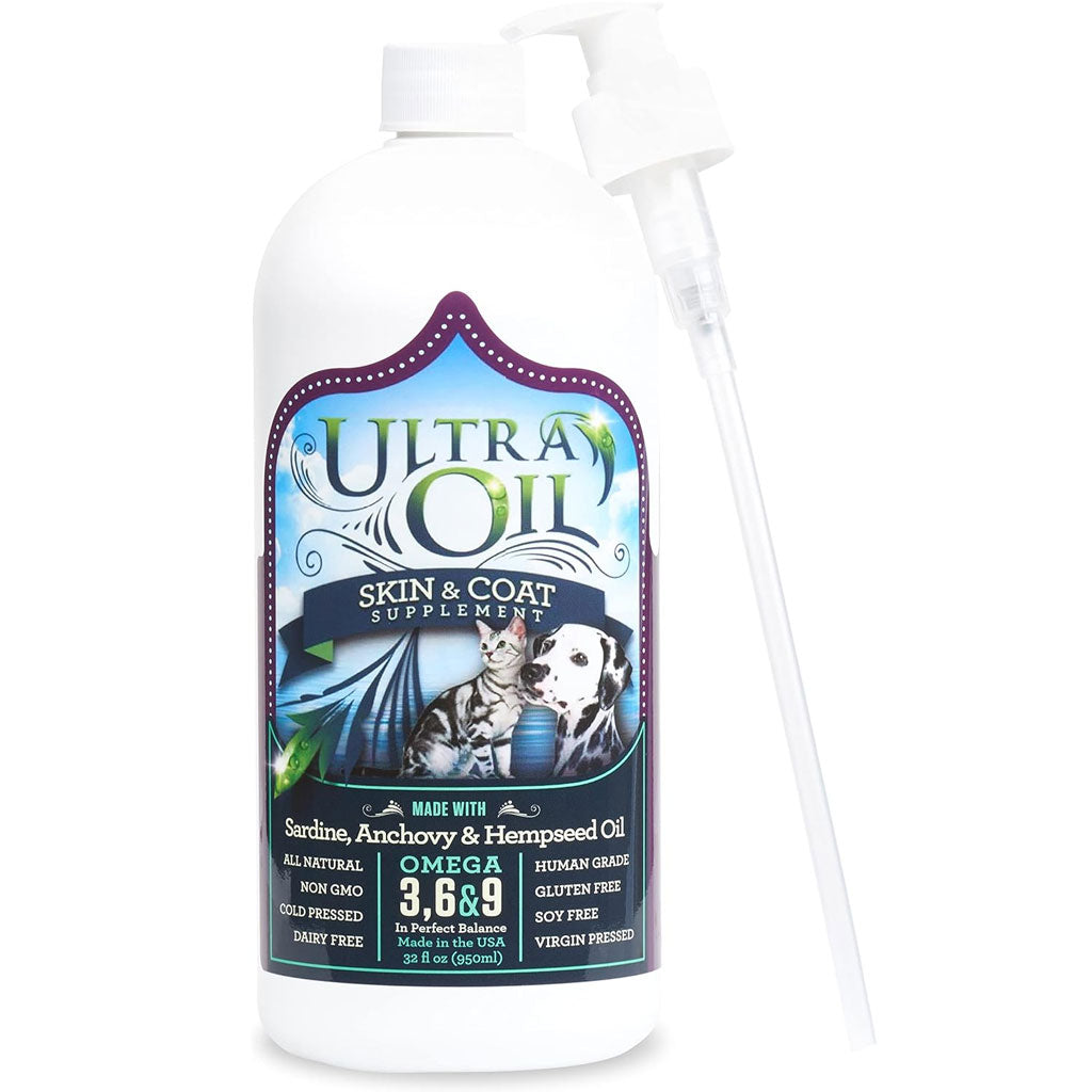 Ultra Oil Skin & Coat Supplement for Dogs & Cats – Shiny, Healthy Coats