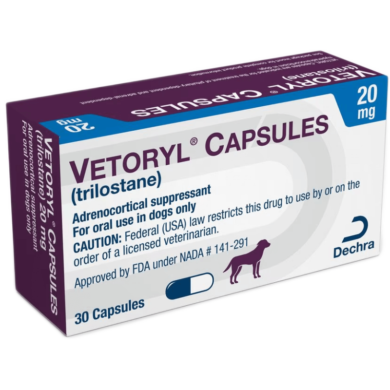 Vetoryl 20mg Capsules for Dogs - Trilostane for Cushing’s Disease