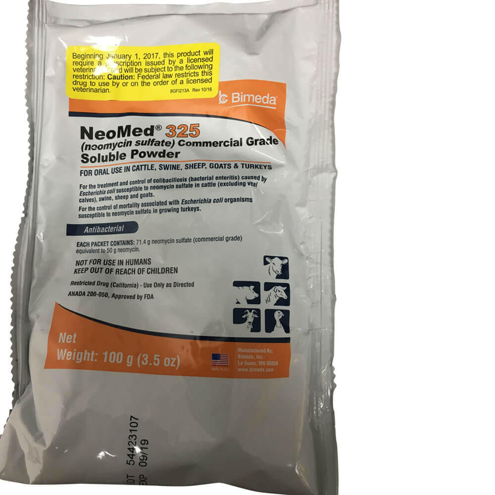 NeoMed 325 Soluble Powder - E. Coli Treatment for Livestock