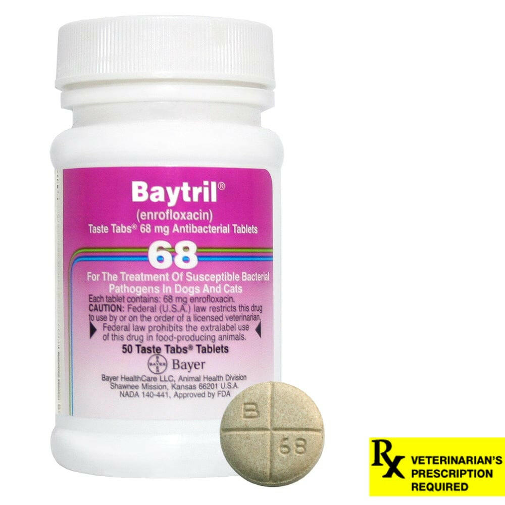 Baytril® (Enrofloxacin) - Antibacterial tablets for Dogs & Cats
