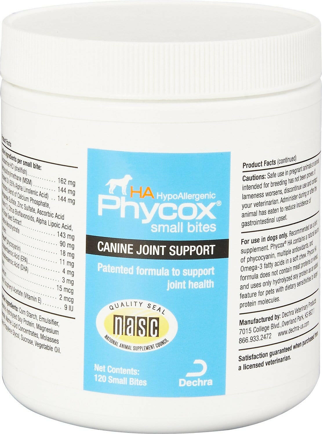 Phycox HypoAllergenic (HA) Small Bites Joint Supplement (120 soft chew