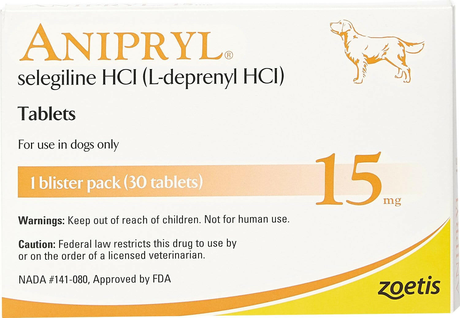 Anipryl (selegiline) 15mg (30 tablets)