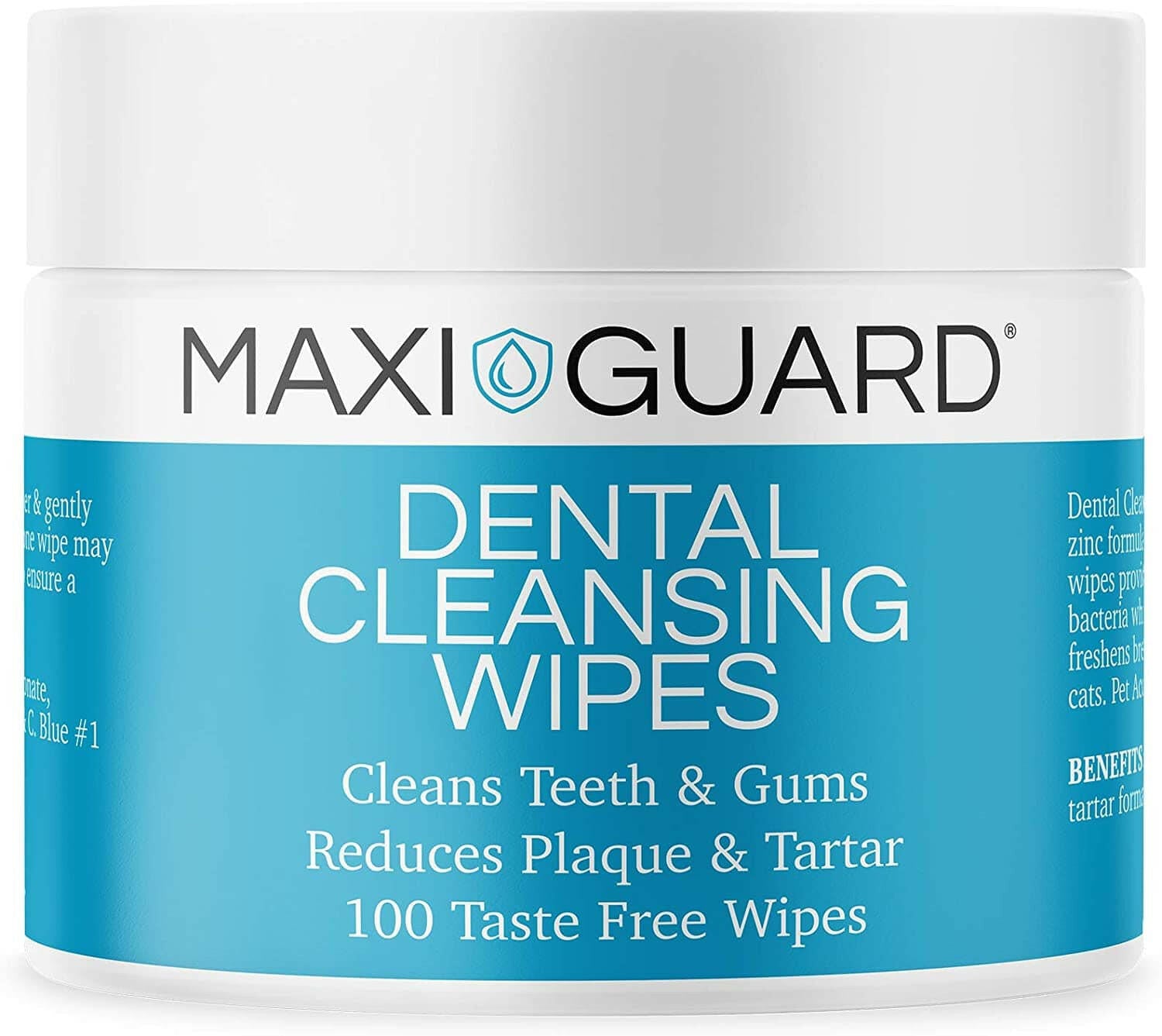 Gentle Teeth Cleaning: MAXI/GUARD Dental Wipes (100 ct)