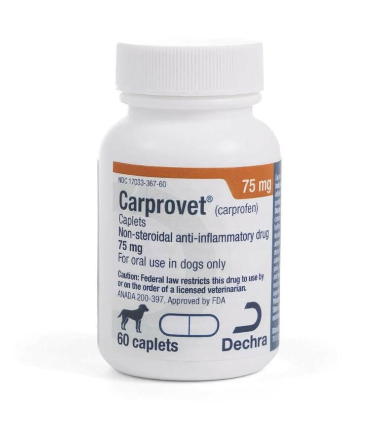 Carprovet 75mg Caplets for Pain Relief in Dogs