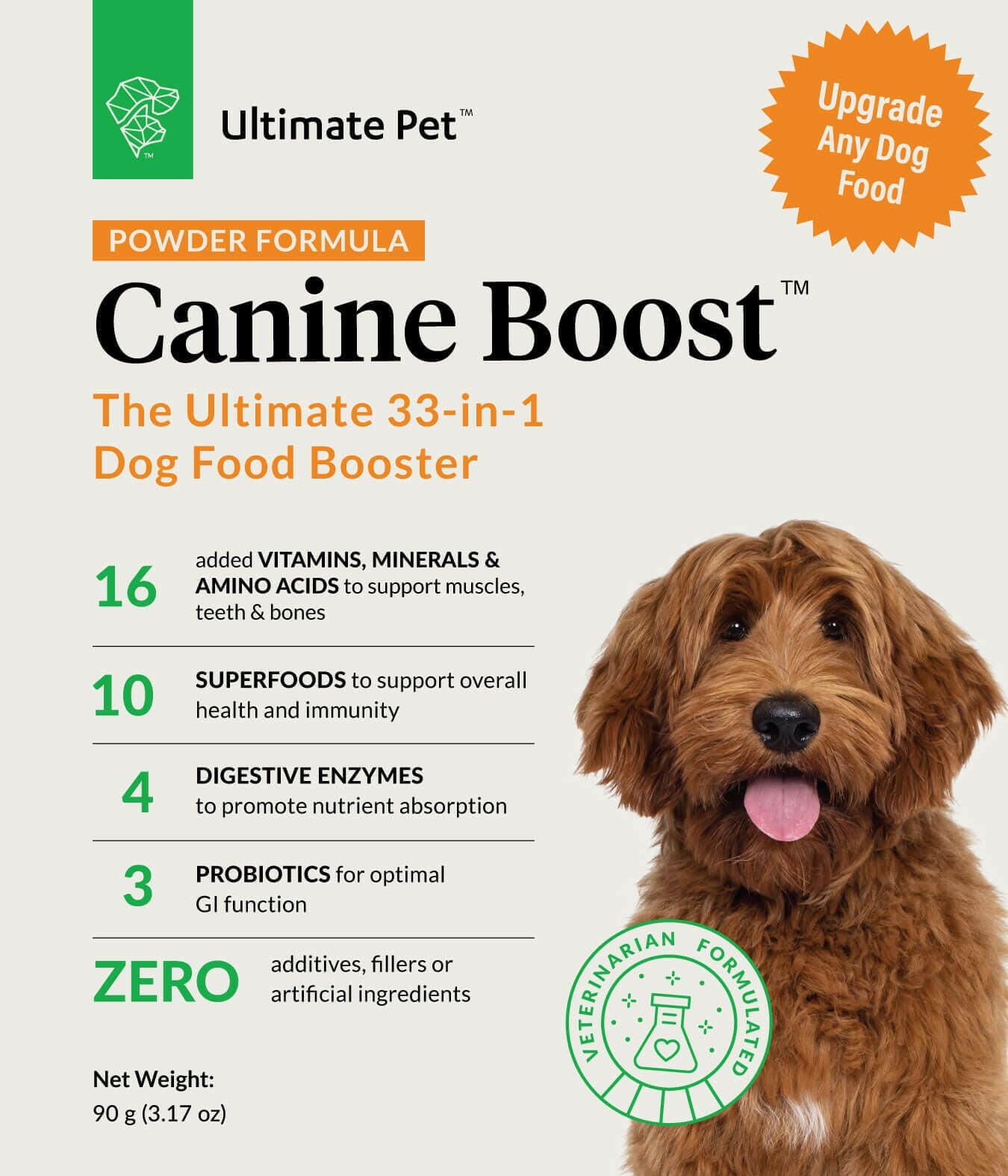 Ultimate Pet Nutrition Canine Boost The Ultimate 33-in-1 Dog Food Boos