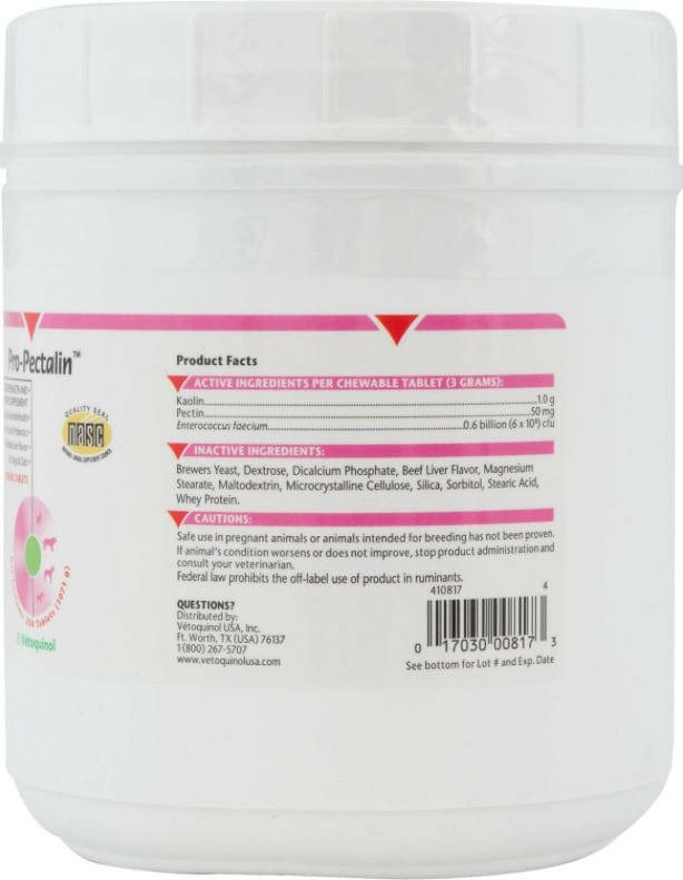 Pro Pectalin Tablets Anti-Diarrheal for Dogs & Cats